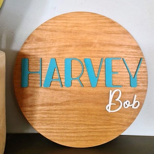 30cm Personalised Timber Name Sign Nursery Name Sign Baby - Etsy