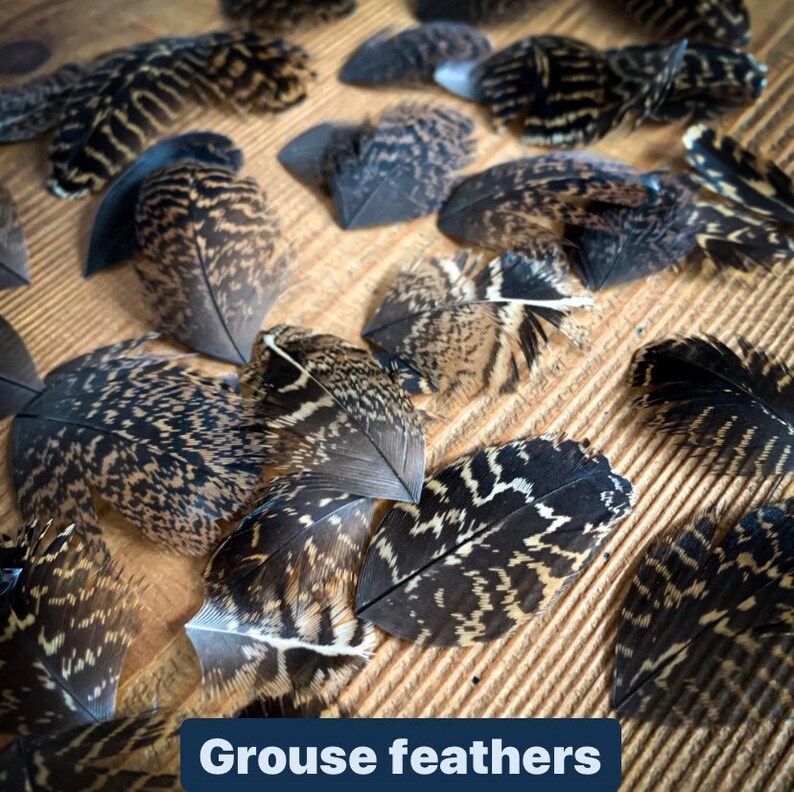 Box of 6 8cm Feather Bauble Made to Order Gamebird, Christmas Tree ...