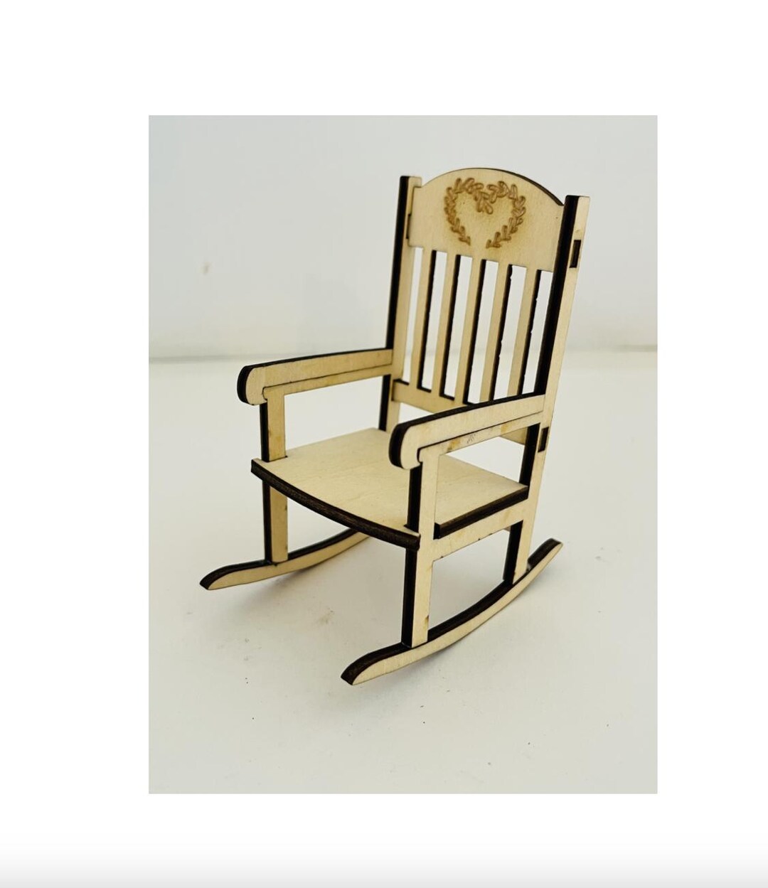 Miniature Dollhouse 1:12 Scale DIY Unassembled Rocking Chair Kit - Etsy