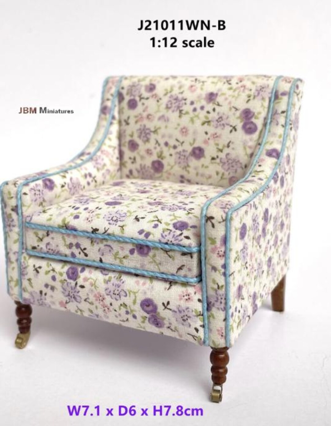 Miniature Dollhouse Diane Couch Sofa Settee JBM J21011 Wn-b - Etsy