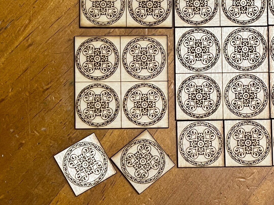 1:12 Scale Miniature Dollhouse Wooden Floor Tiles Set 40 Pce DIY YD008 ...