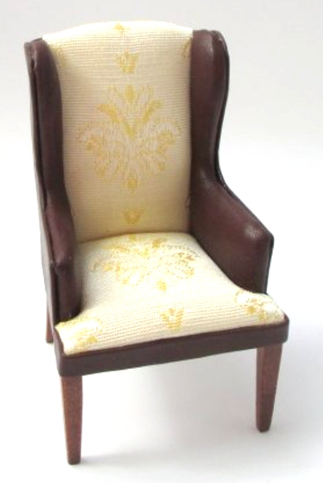 Miniature Dollhouse 1:12 Scale Winged Armchair by JBMJ J5013 - Etsy