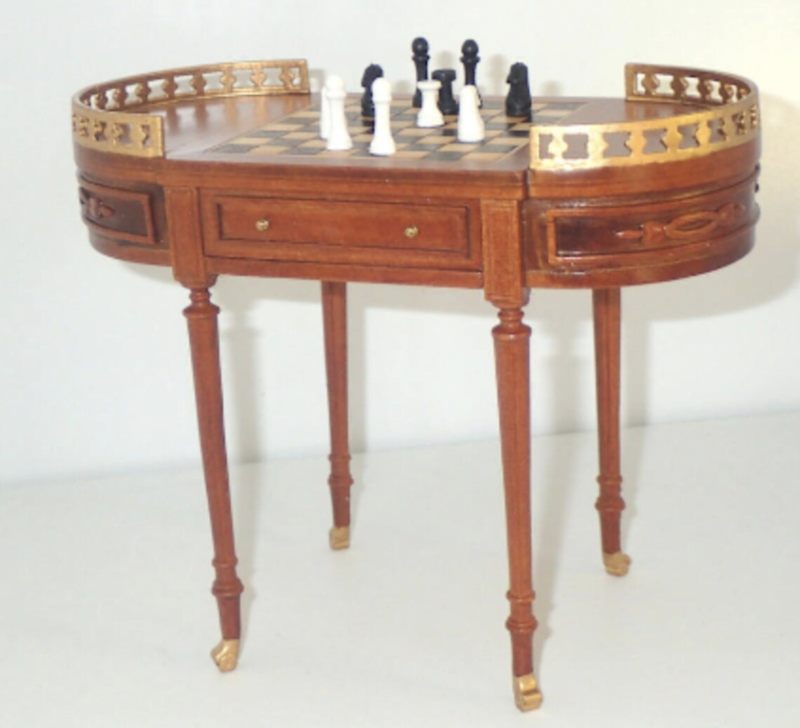 1:6 scale Chess Table by JBM for dolls such as Barbie Fashion | Etsy