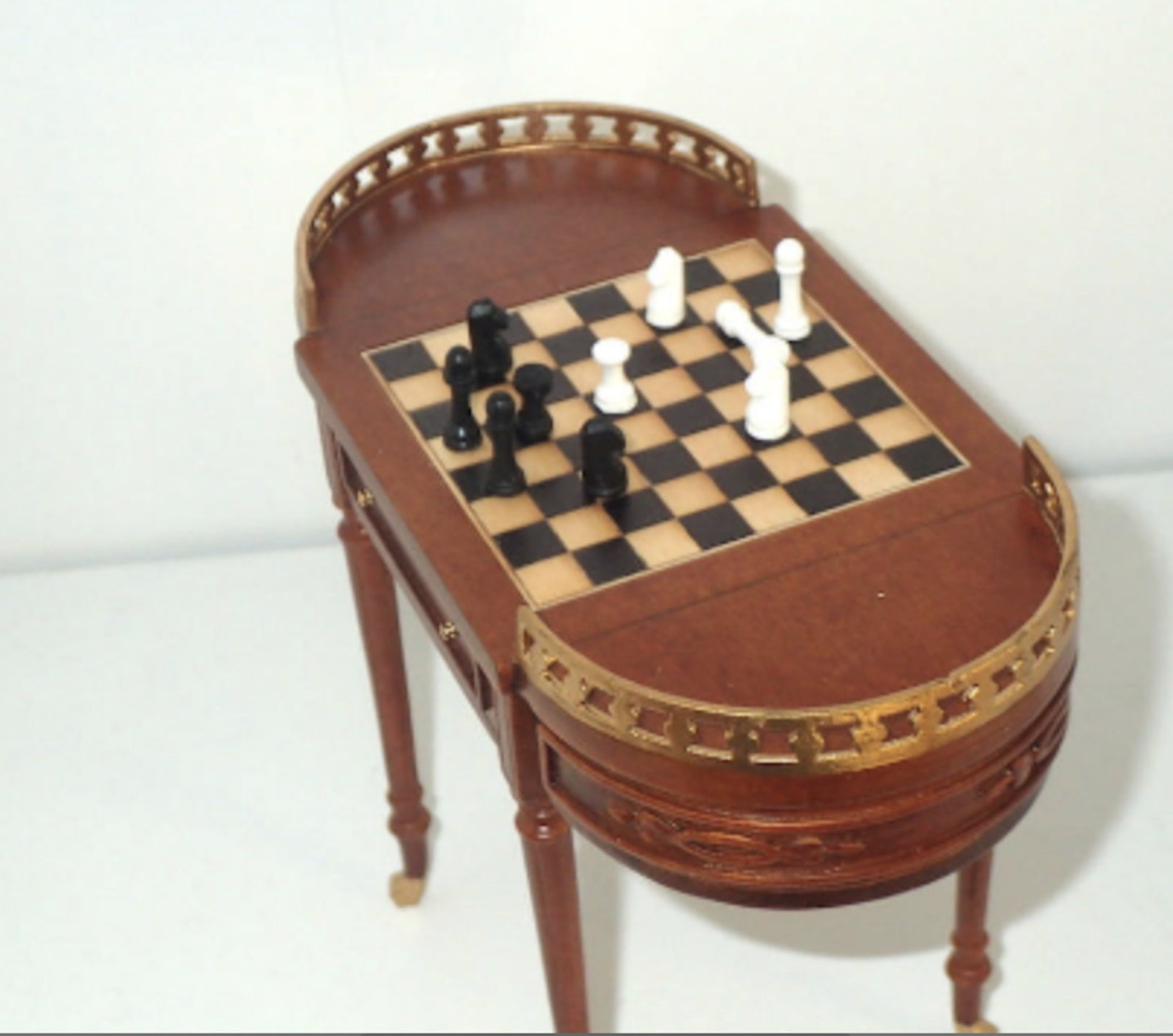 1:6 scale Chess Table by JBM for dolls such as Barbie Fashion | Etsy