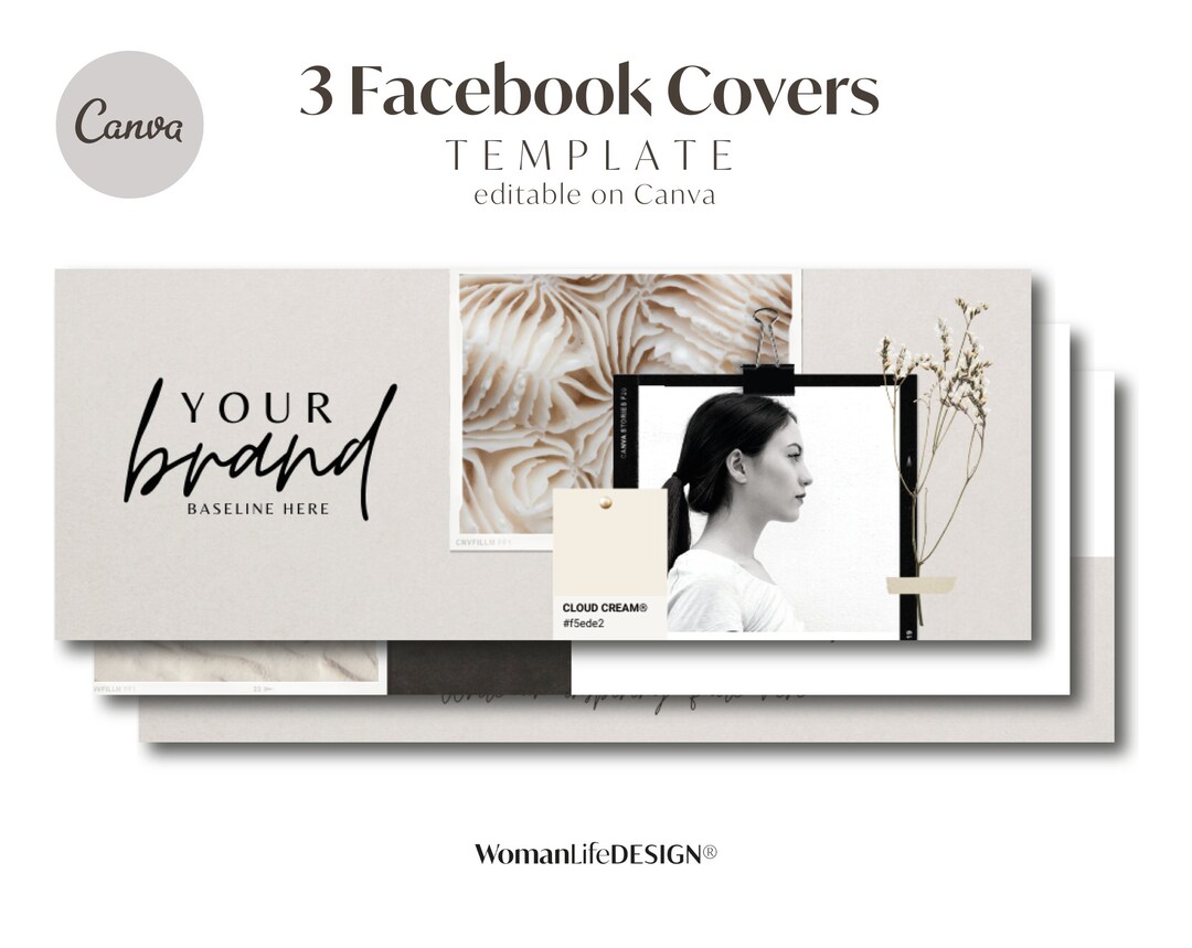 3 Facebook Cover Templates I Editable on Canva I Facebook Banners for ...
