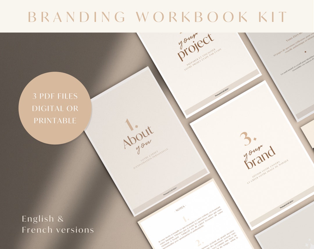 Branding Workbook FULL KIT I Build Your Heartfelt Brand Step by Step I ...