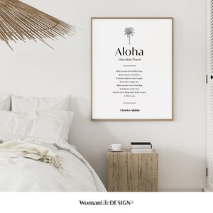 Aloha Poster I Printable Poster HD I INSTANT DOWNLOAD I Hawaiian Poem I ...