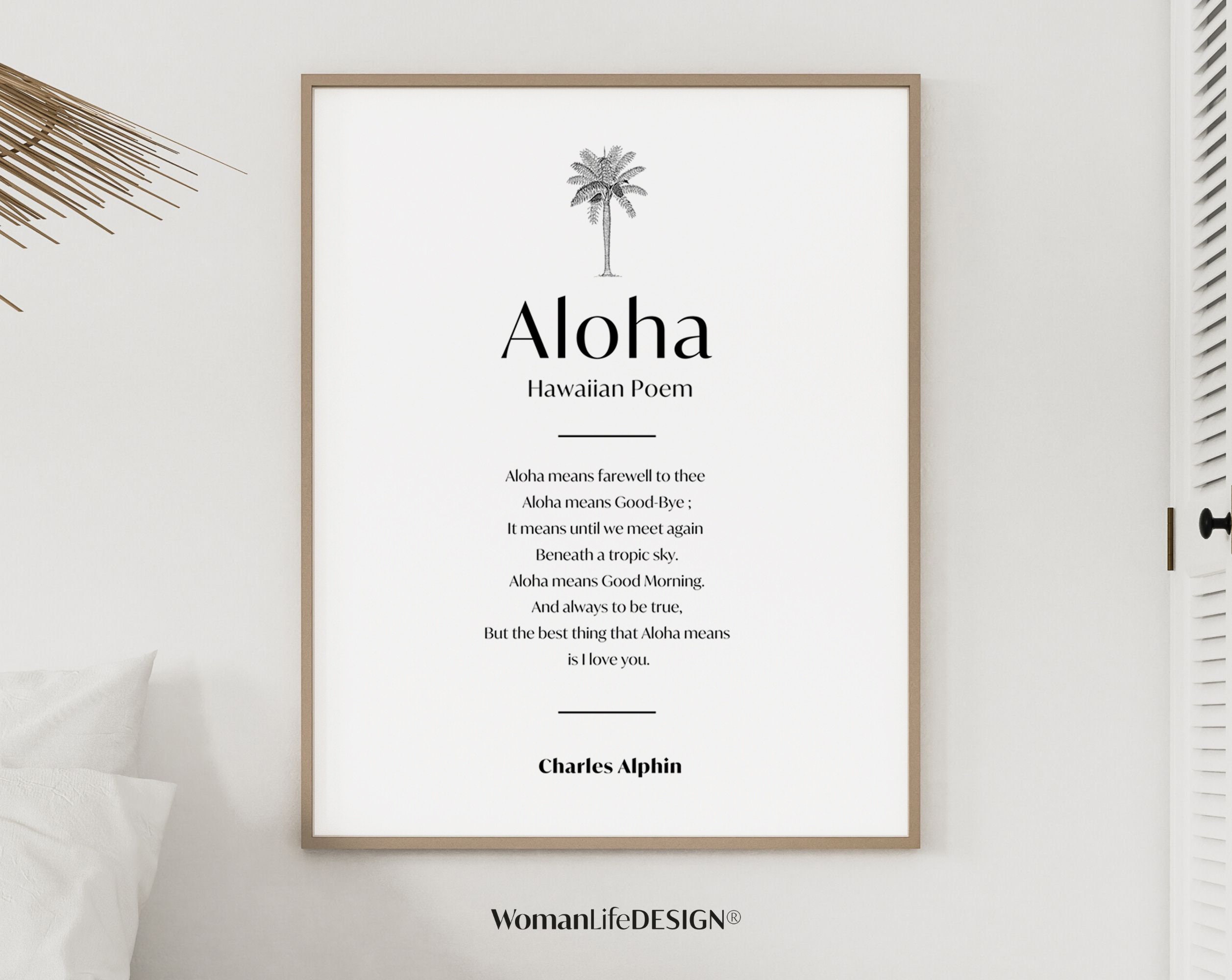 Aloha Poster I Printable Poster HD I INSTANT DOWNLOAD I | Etsy