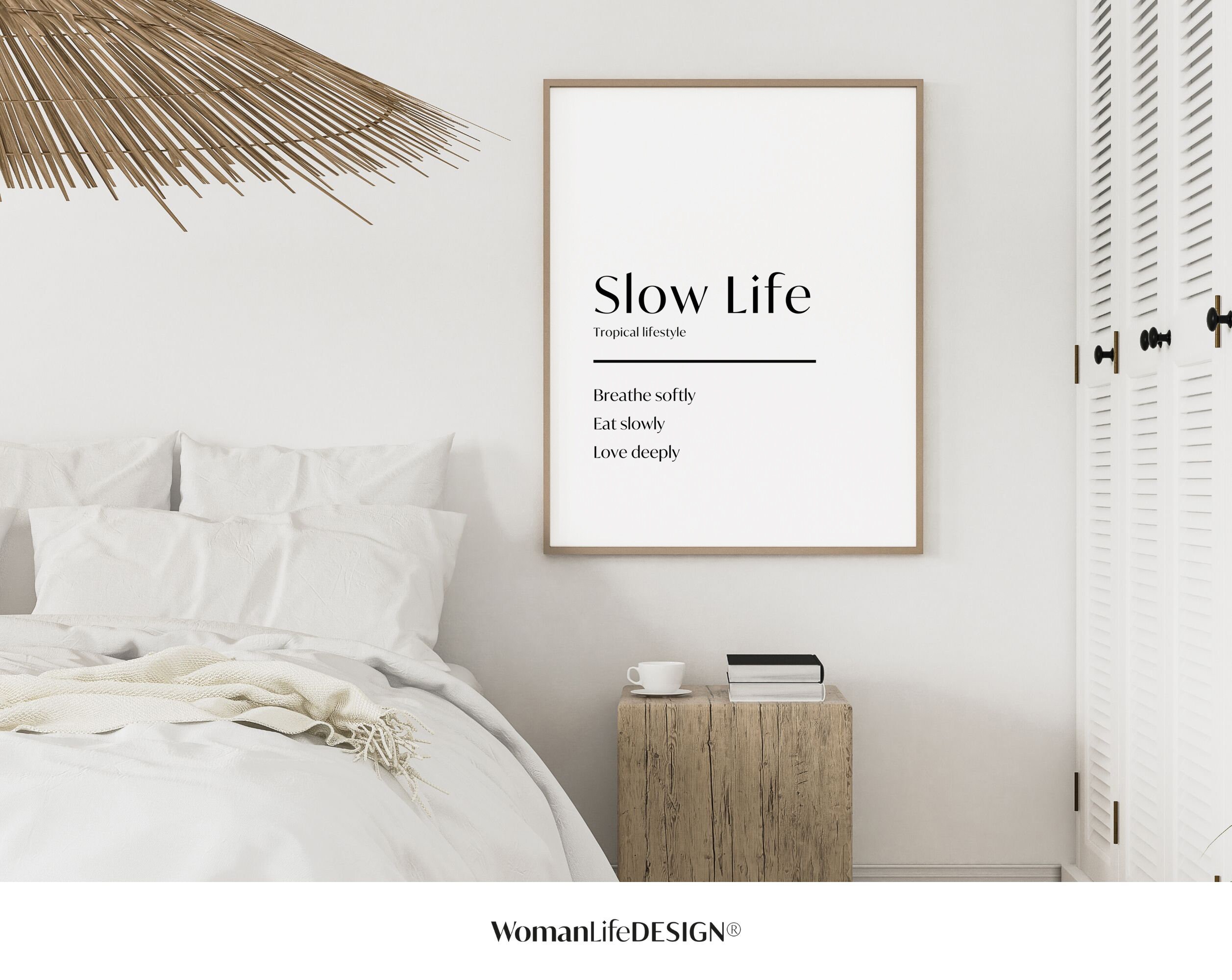 Slow Life Poster I Printable Poster HD I INSTANT DOWNLOAD I Tropical ...