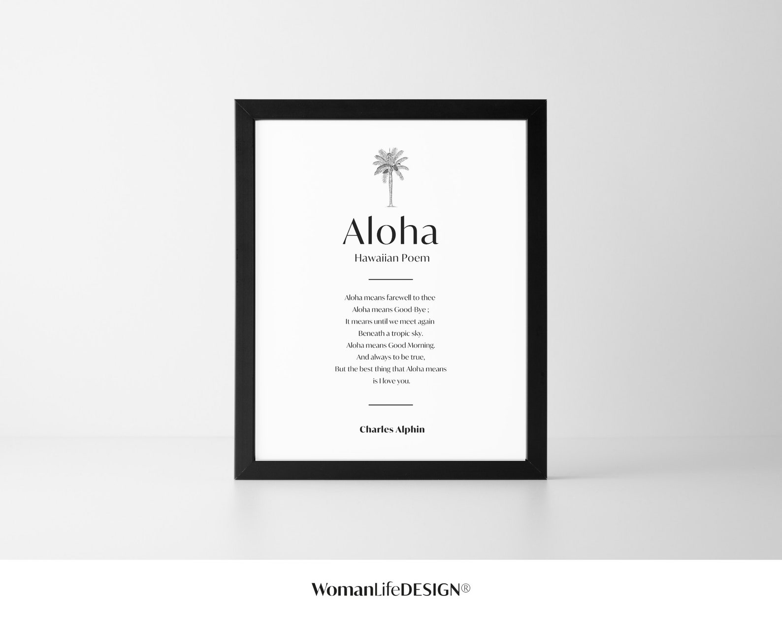 Aloha Poster I Printable Poster HD I INSTANT DOWNLOAD I Hawaiian Poem I ...