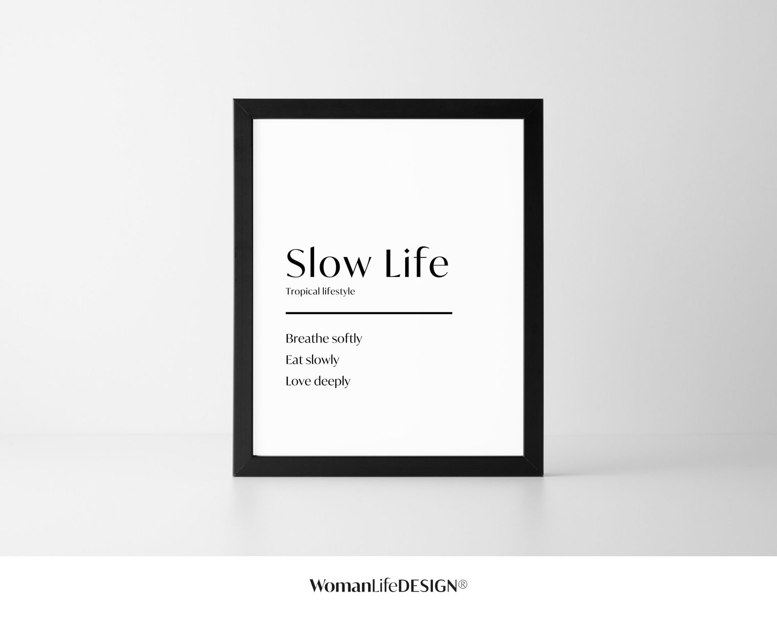 Slow Life Poster I Printable Poster HD I INSTANT DOWNLOAD I Tropical ...