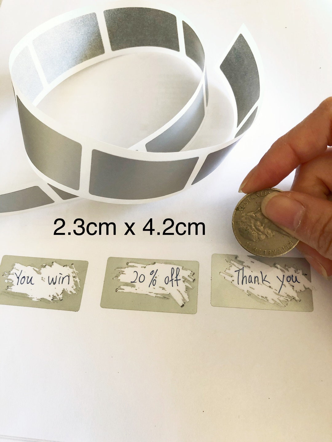 50pcs Silver Scratch off Sticker / Secret Message Sticker - Etsy Australia