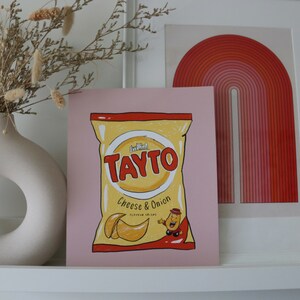 Tayto Cheese and Onion Bag of Crisps Art Print 5x7, 8x10 and A4 ...