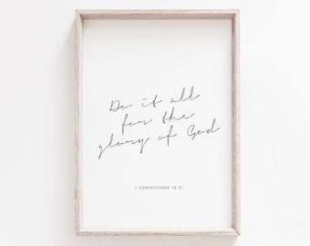 Modern Christian Wall Art Printable Scripture God Has | Etsy
