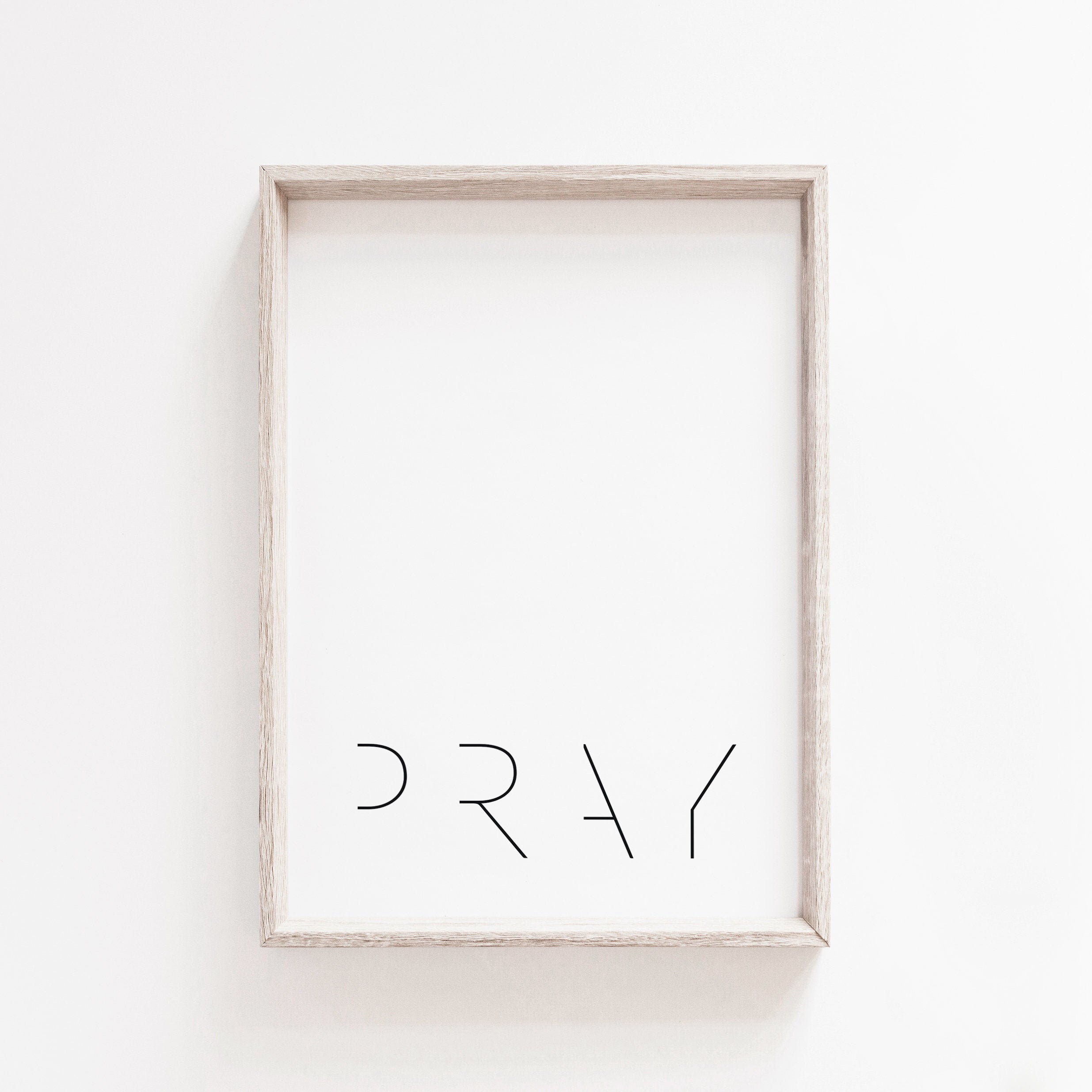 PRAY Printable Bible Verse Bible Verse Wall Art Easter | Etsy