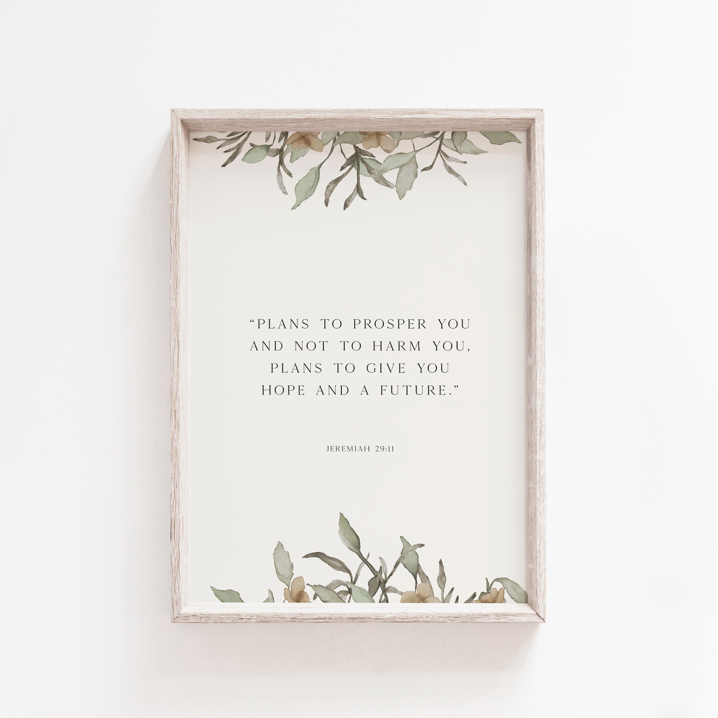 Jeremiah 29:11 For I know the plans I have for you Easter | Etsy