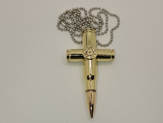Bullet Cross Necklace / Pendant | Etsy