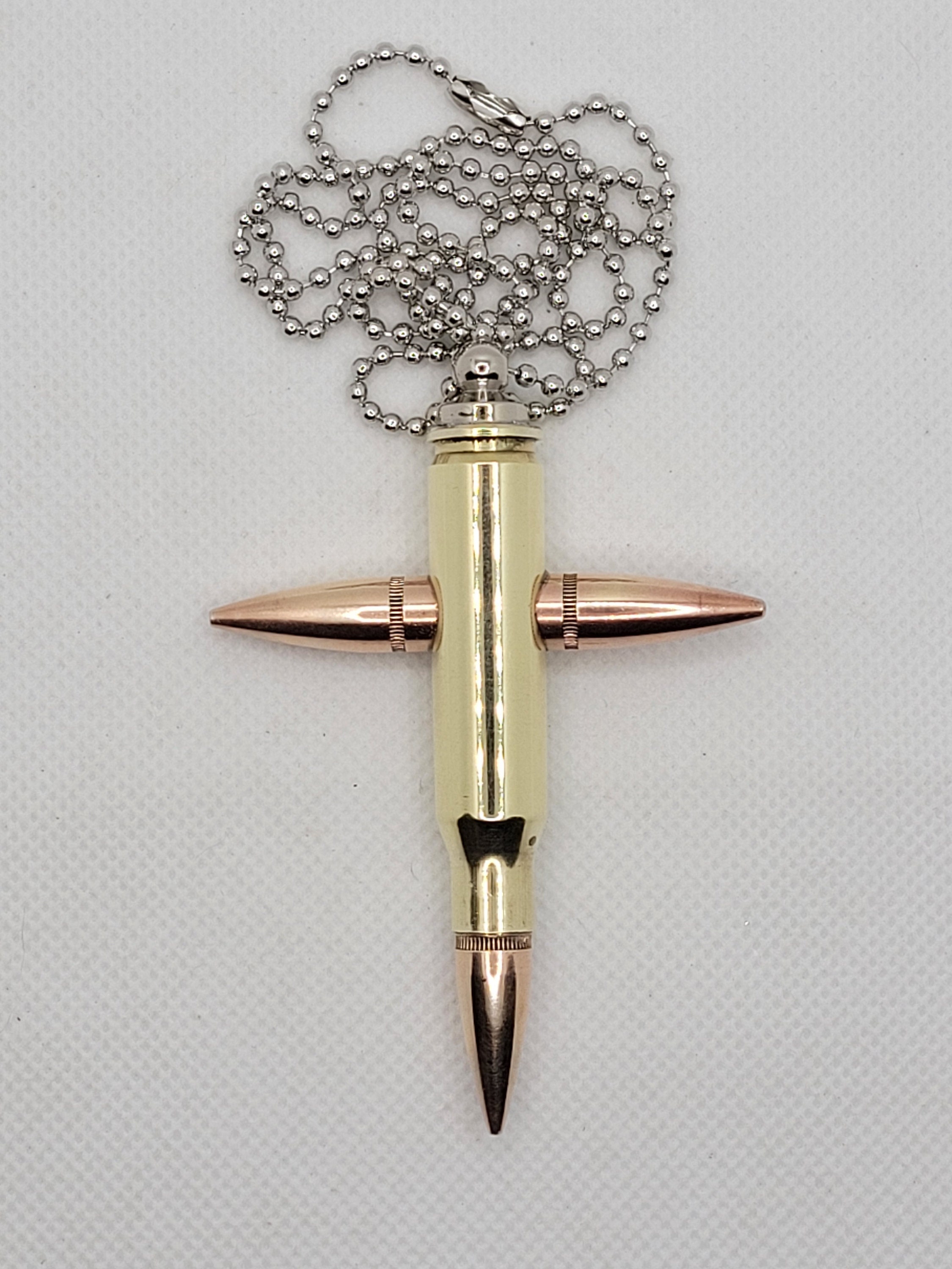 30 Caliber Bullet Cross Necklace /pendant - Etsy