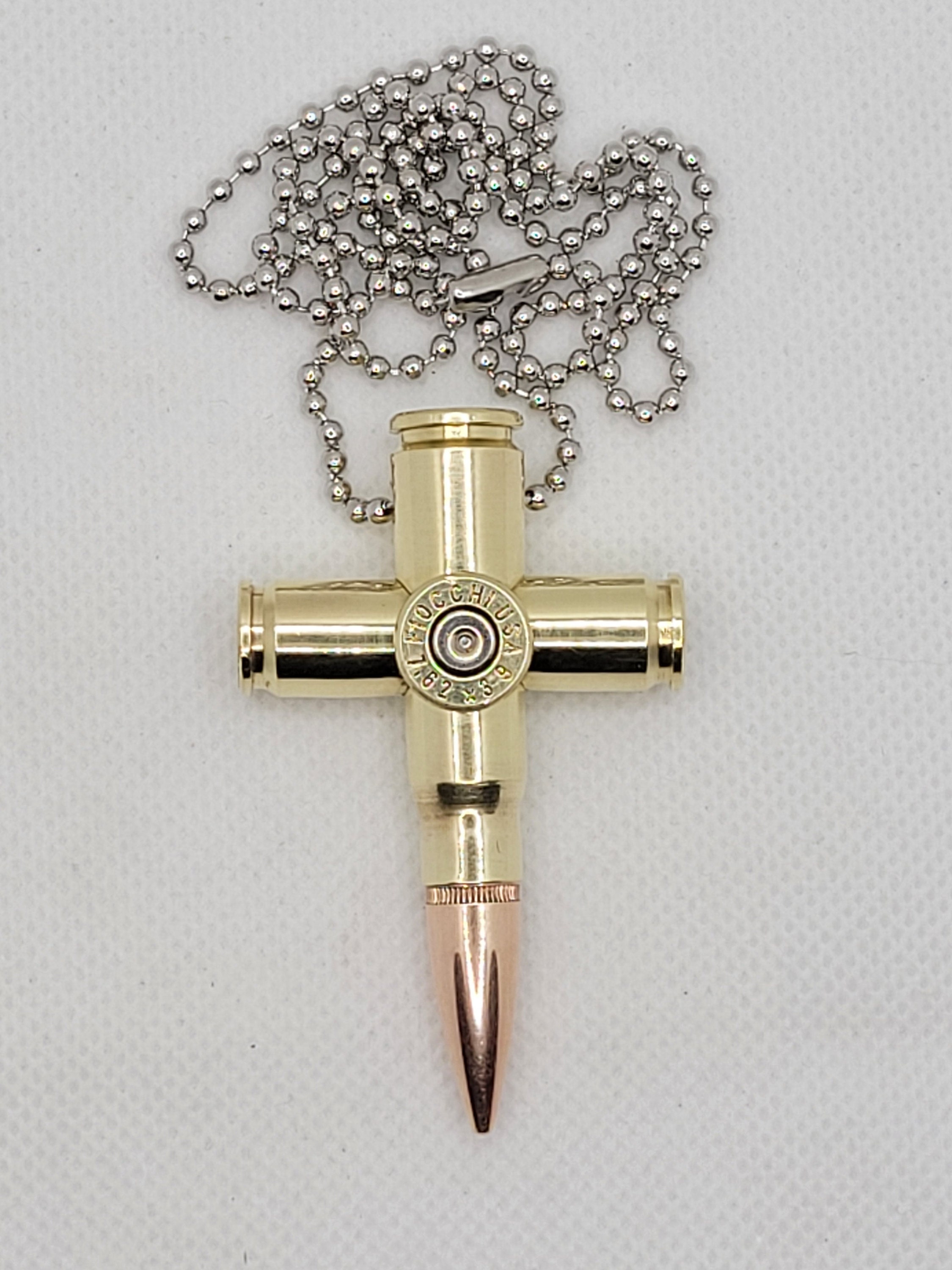 AK 47 Bullet Cross Necklace, Pendant/keychain - Etsy