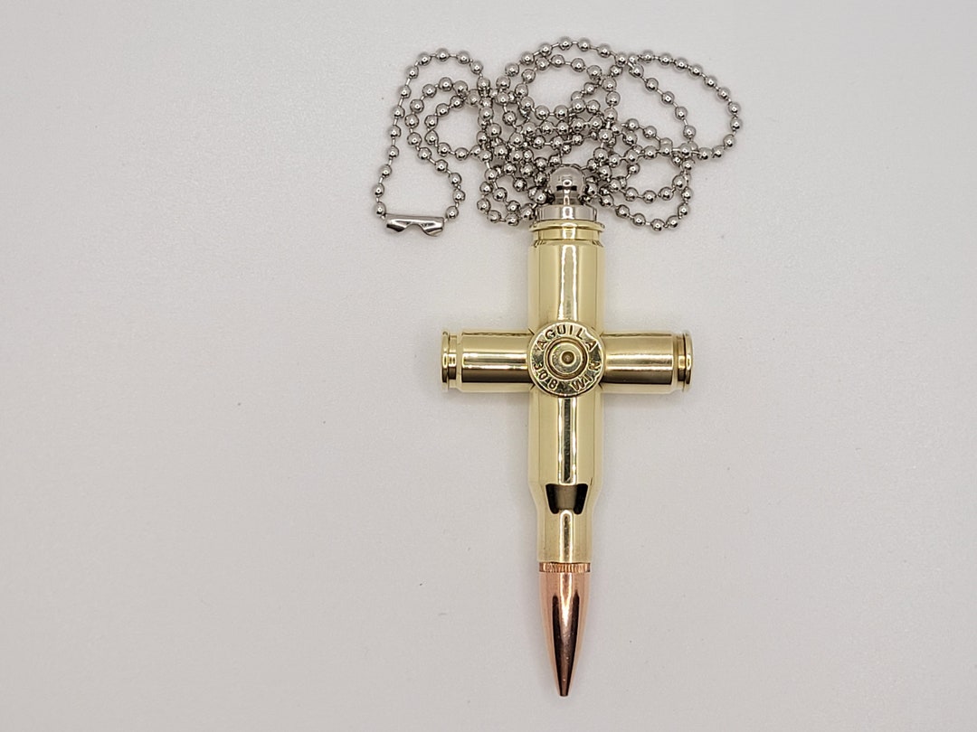 Bullet Cross Necklace / Key Chain / Pendant - Etsy