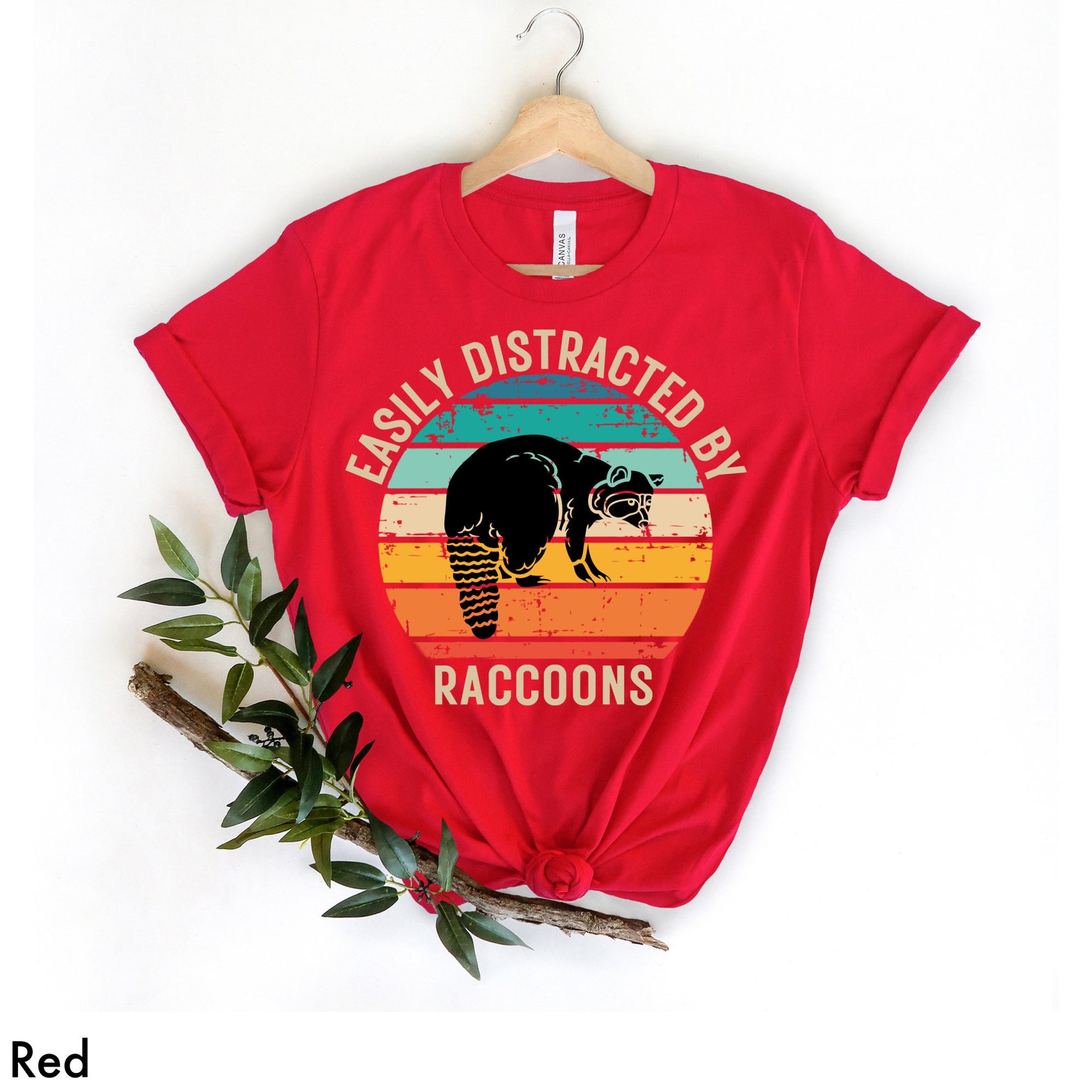 Raccoon Shirt Raccoon Lover T Shirt Colorful Retro Raccoon - Etsy