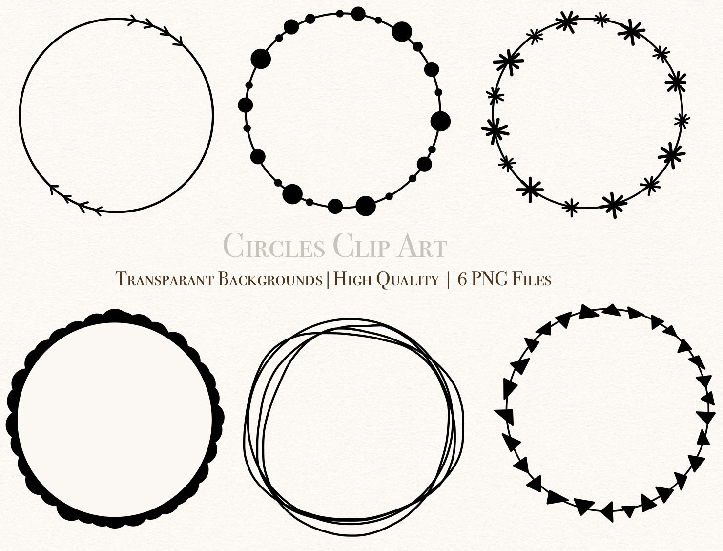 Simple Black Circle Borders