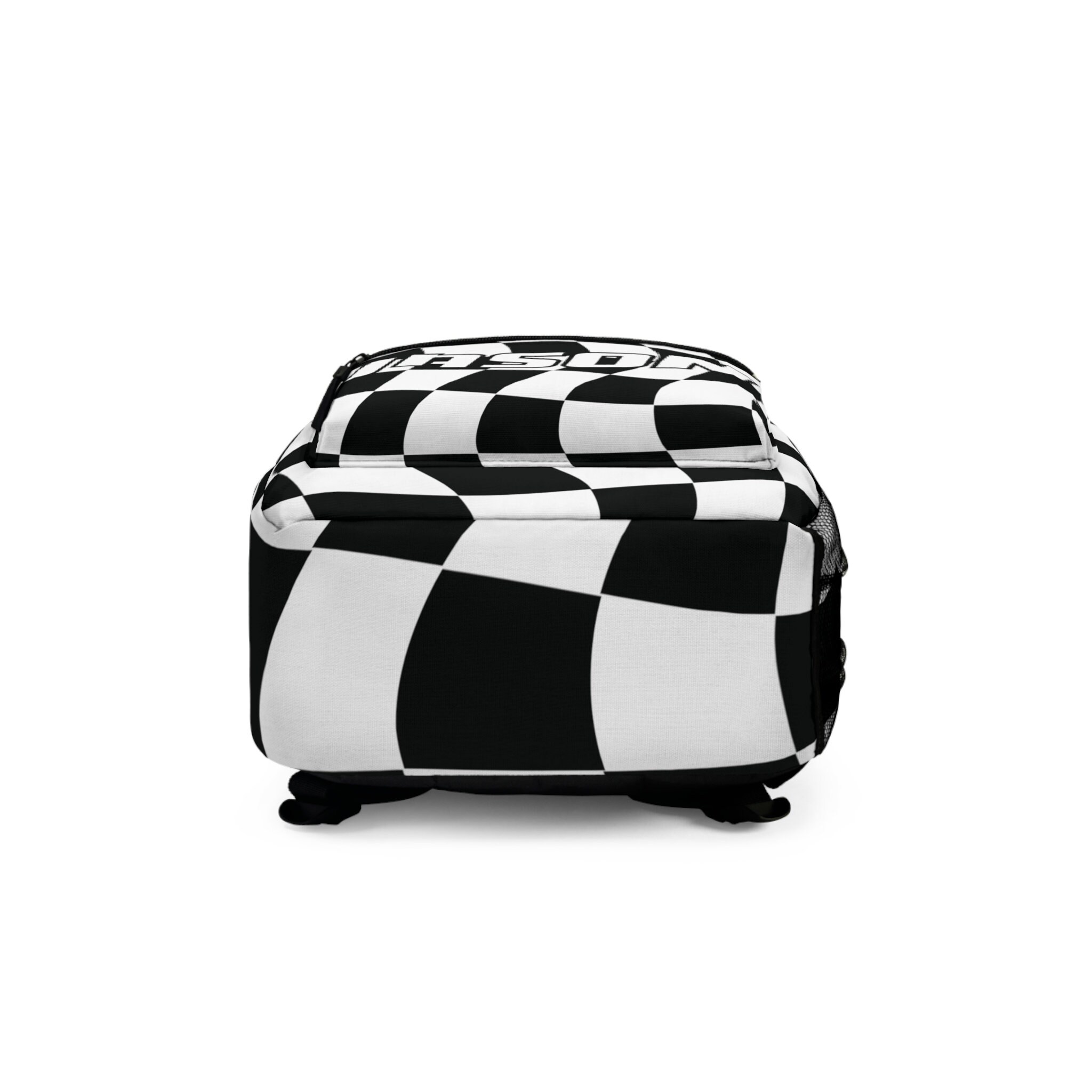 Custom Checkered Anime Laptop Backpack, Anime Boy Bag, Knapsack School ...