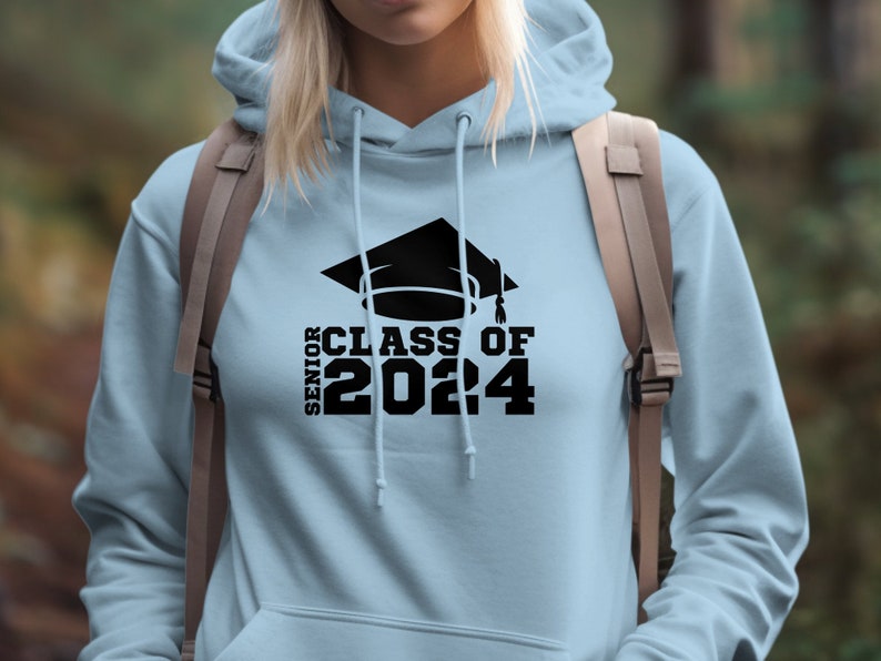 Senior Class of 2024 T-shirt, Graduation Cap Design, High School ...