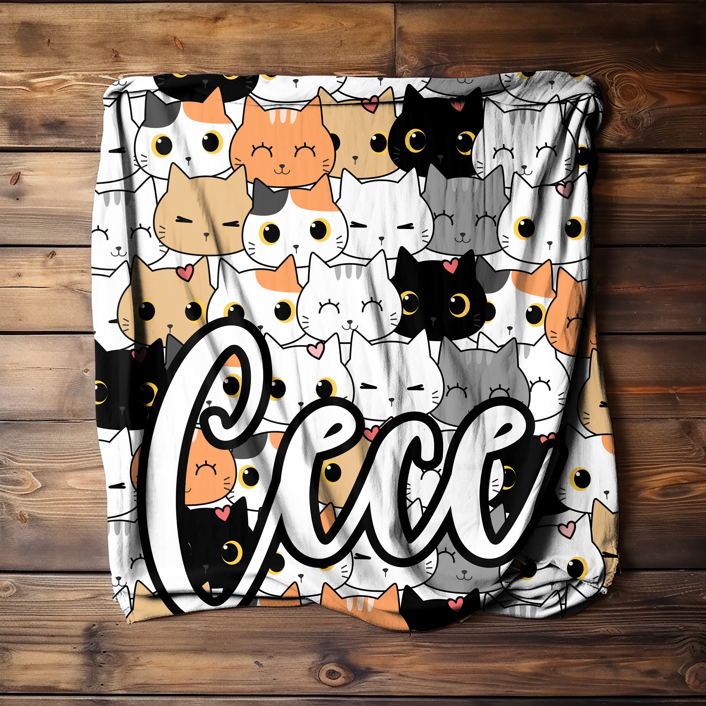 Personalized Cat Blanket for Cat Lovers, Gift for Pet Owners, National ...