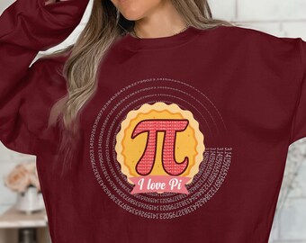 Pi Day T-shirt, Math is a Piece of Pie, Funny Mathematics Shirt, Geeky ...