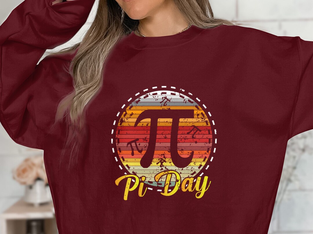 Vintage Pi Day T-shirt, Retro Math Geek Shirt, Distressed Pi Symbol ...