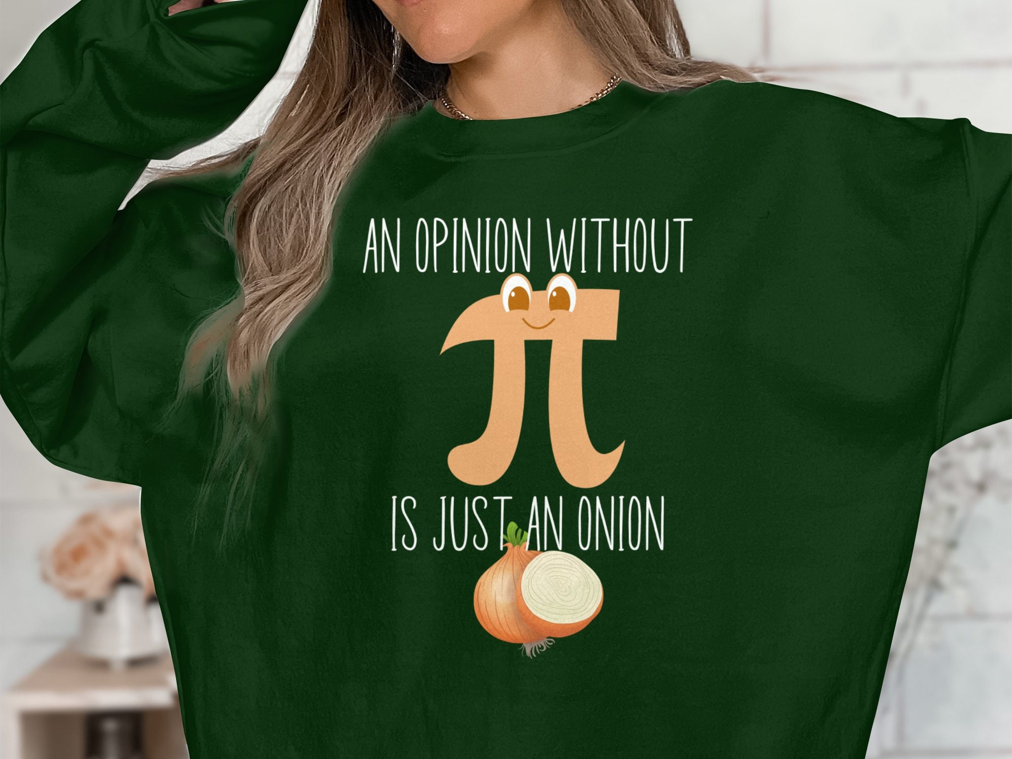 Cute Math Pi Symbol With Onion Funny T-shirt, Funny Math Pun Shirt ...