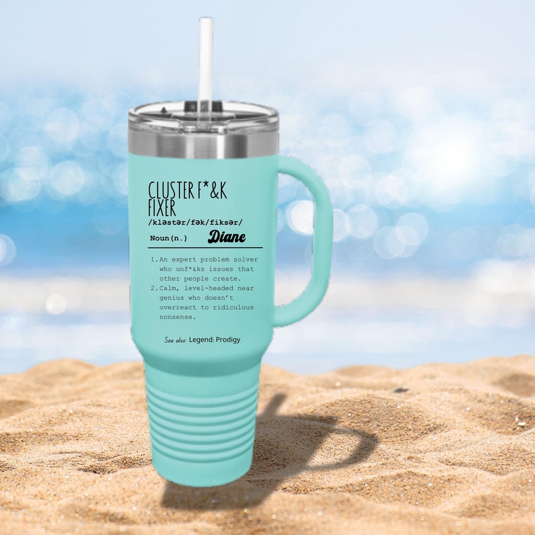 40 Oz. Quencher Cluster F*ck Fixer With Handle, Lid and Straw ...