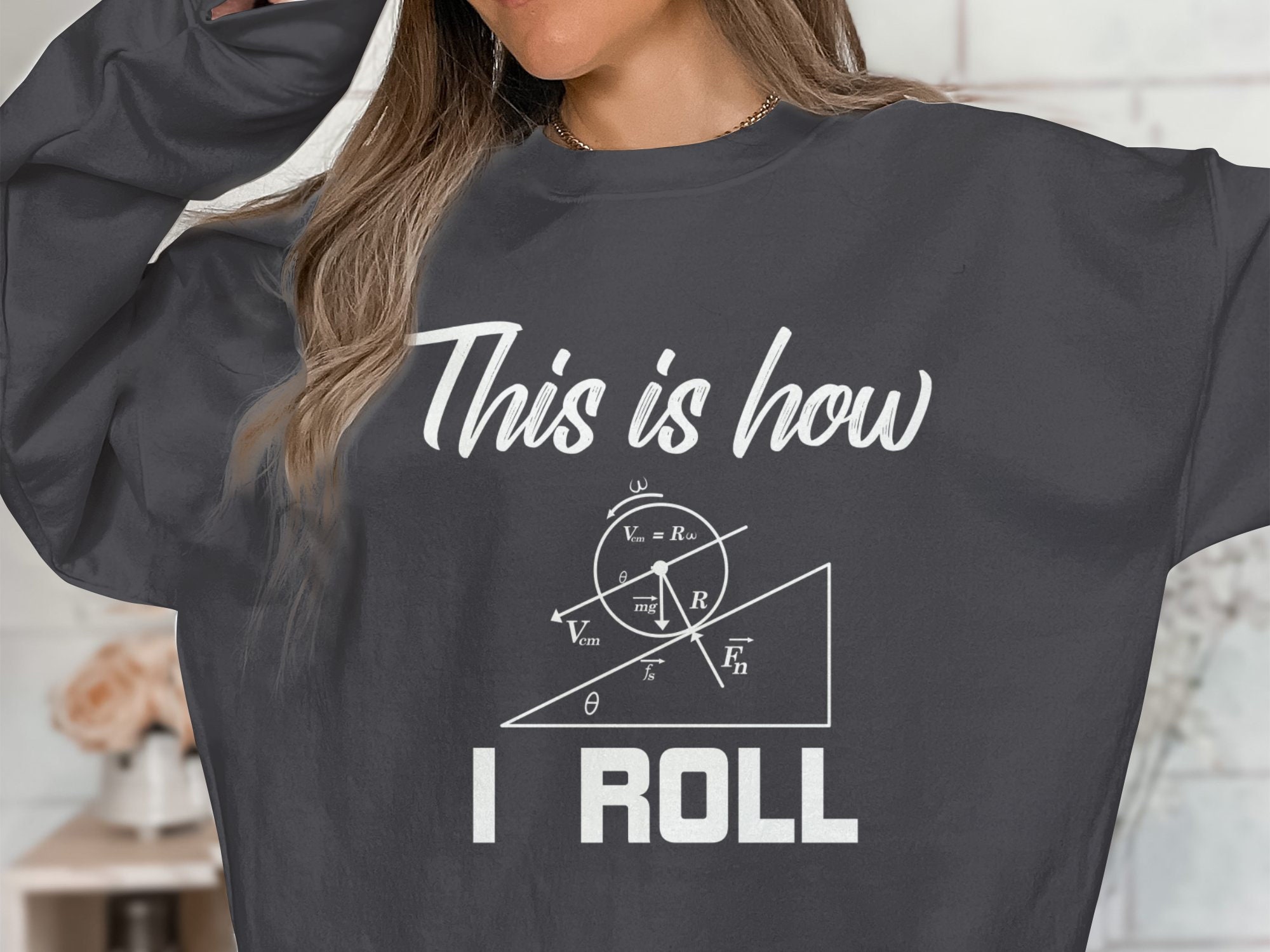 How I Roll Math Equation Graph T-shirt, Funny Math Shirt, Math Teacher ...