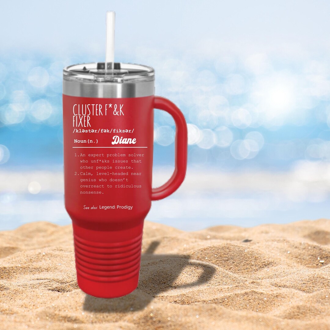 40 Oz. Quencher Cluster Fck Fixer With Handle, Lid and Straw ...