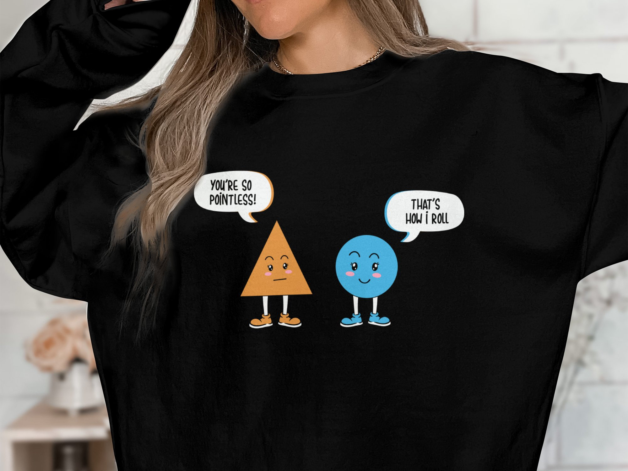 Funny Math Hoodie for Teacher, Triangle, Circle, Math Shapes, Math ...