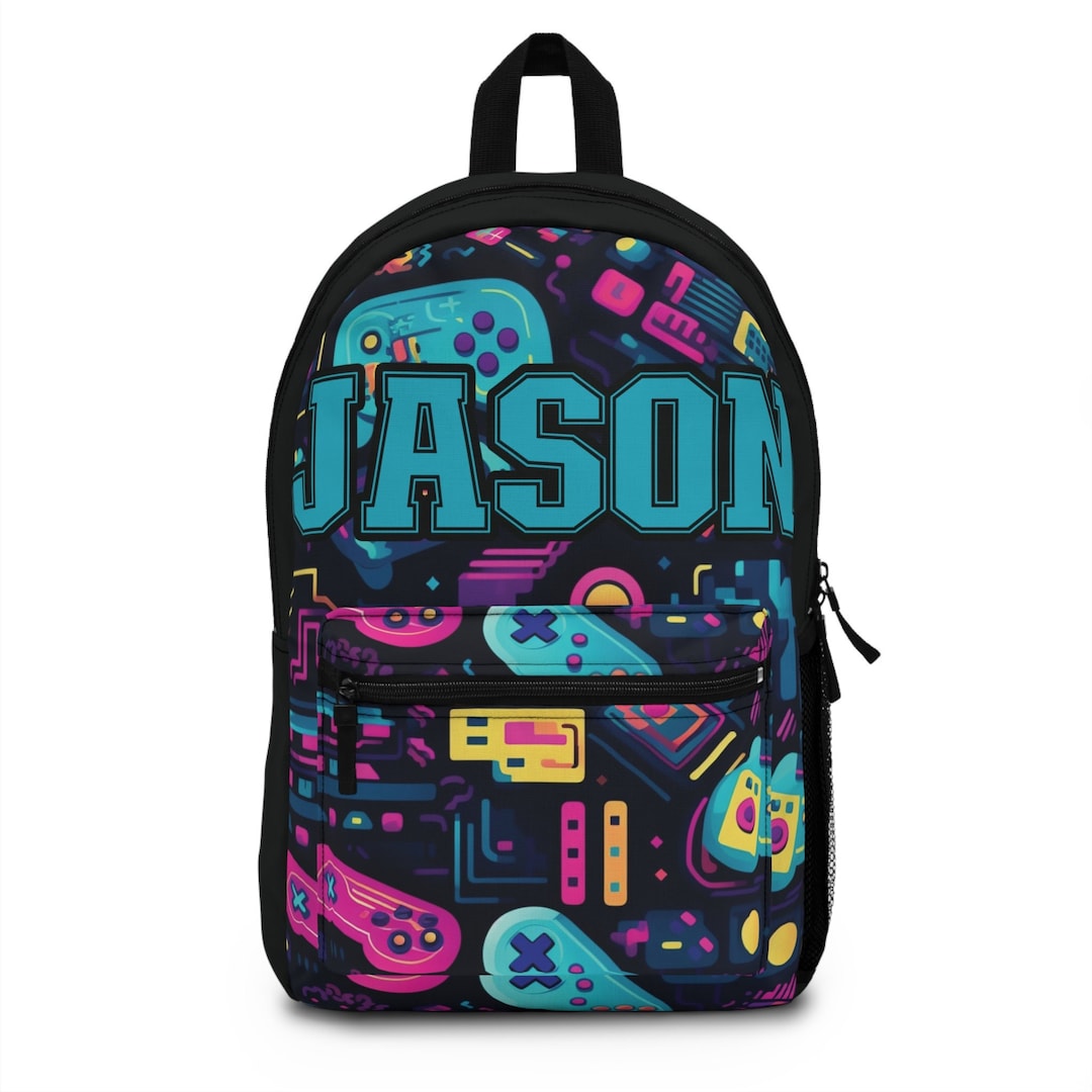 Custom Gamer Laptop Backpack, Gaming School Bag, Knapsack School Book ...