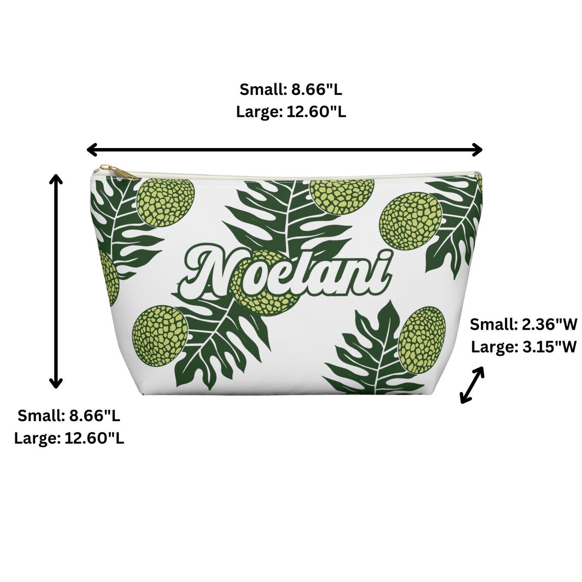 Hawaiian Breadfruit Ulu Makeup Pouch, Hawaii Tropical Ulu Beauty ...