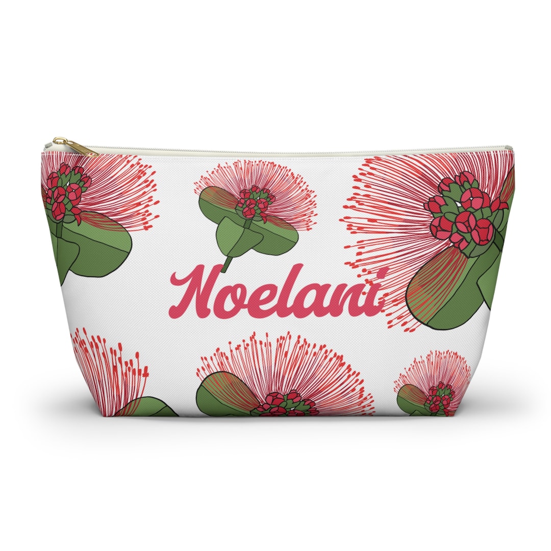 Hawaiian Liko Lehua Makeup Pouch, Hawaii Tropical Ohia Lehua Beauty ...