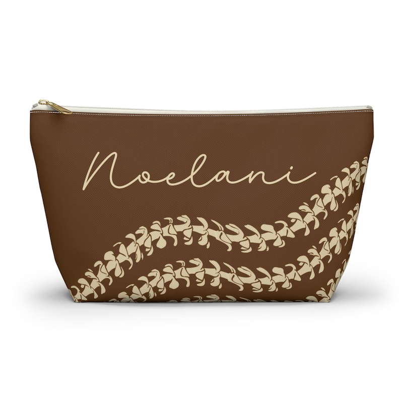 Hawaiian Puakenikeni Makeup Pouch, Custom Hawaii Floral Beauty ...