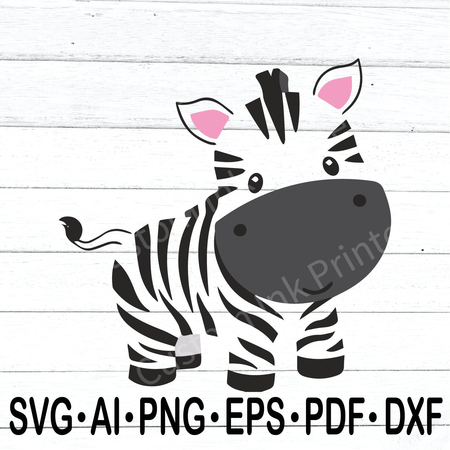 Baby Zebra Silhouette