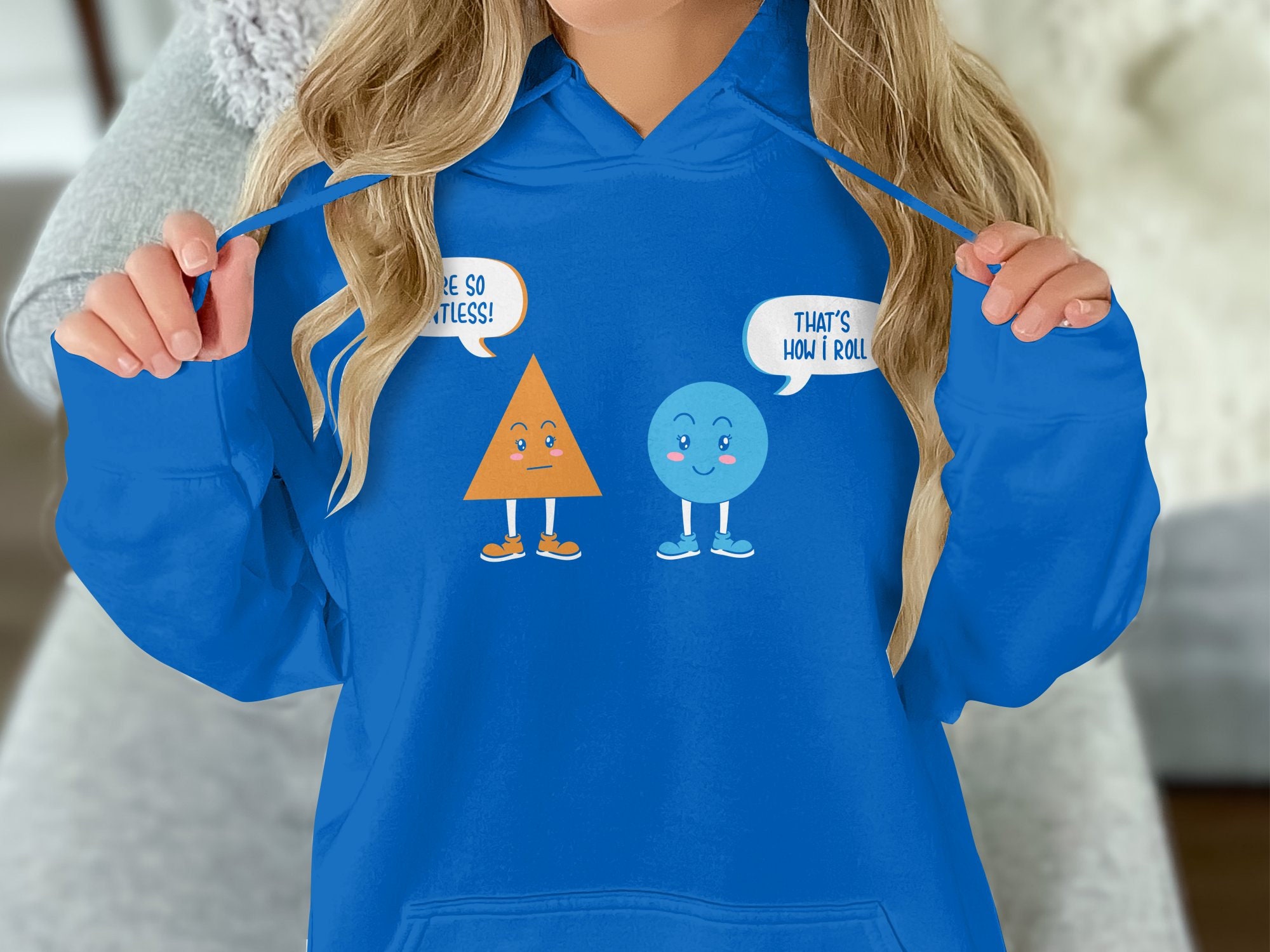 Funny Math Hoodie for Teacher, Triangle, Circle, Math Shapes, Math ...