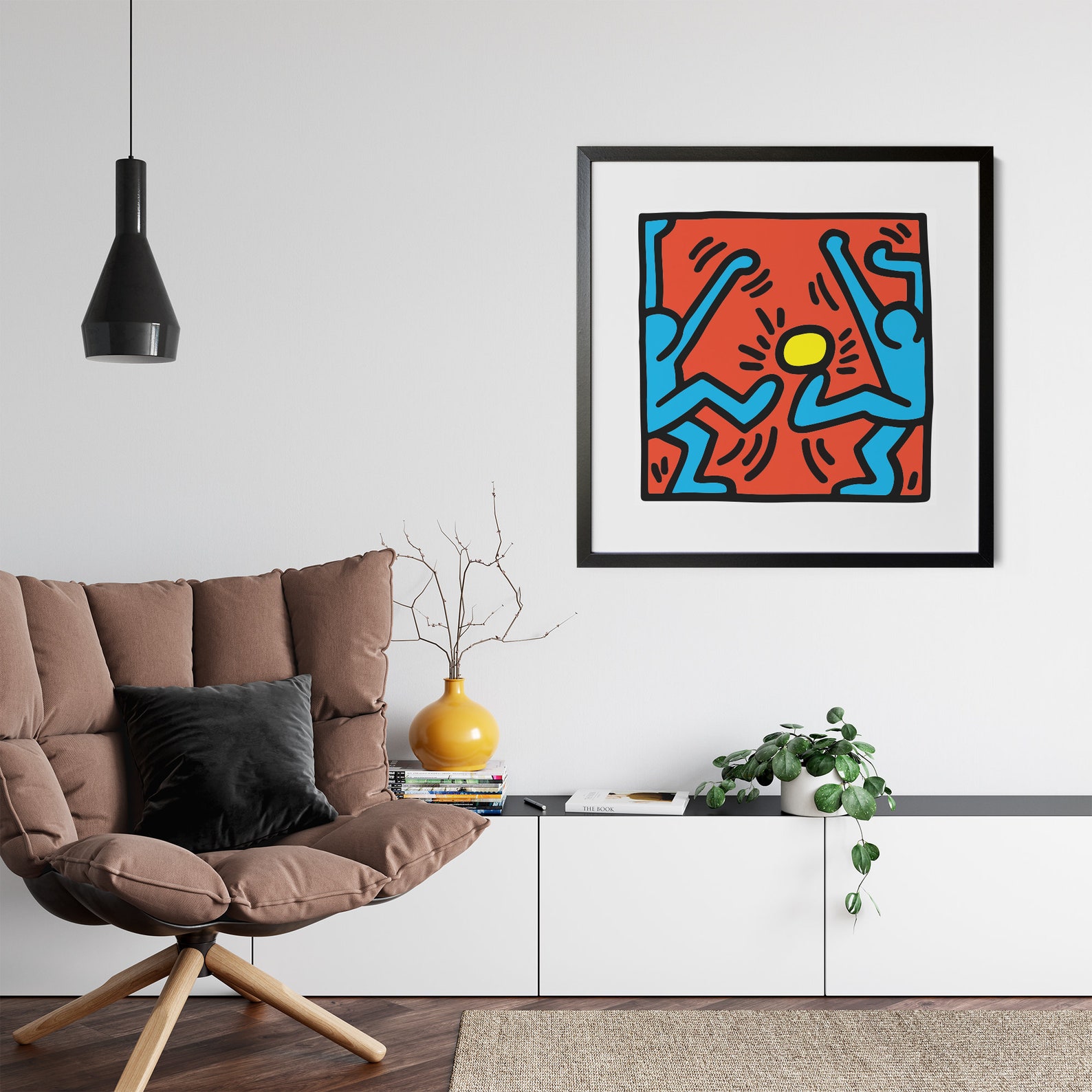 Keith Haring Football Art Print Poster Instant Digital - Etsy