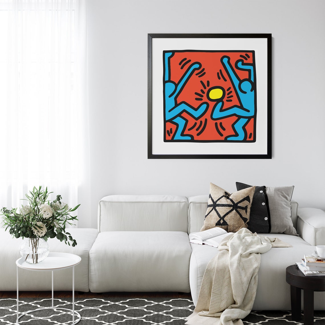 Keith Haring Football Art Print Poster Instant Digital - Etsy