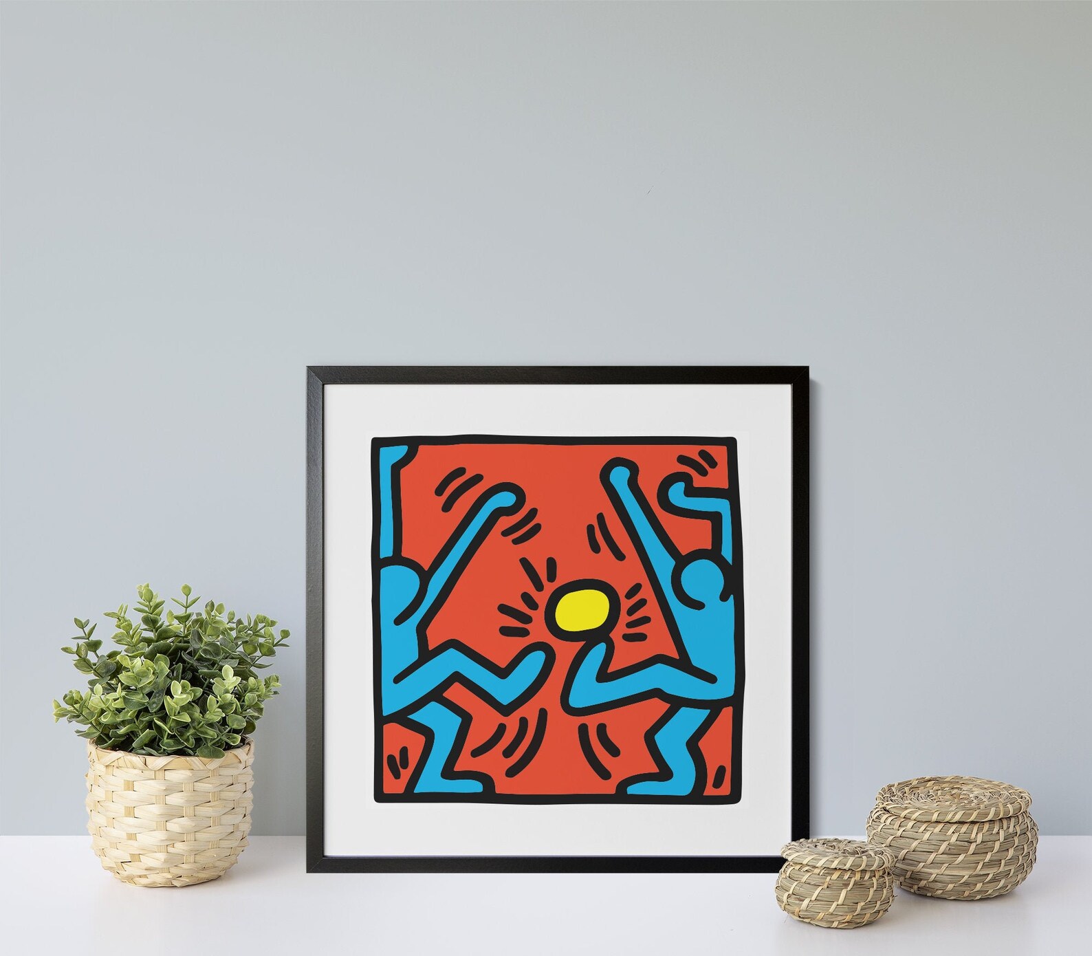 Keith Haring Football Art Print Poster Instant Digital - Etsy
