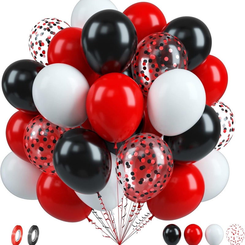 Red and Black Balloon - Etsy