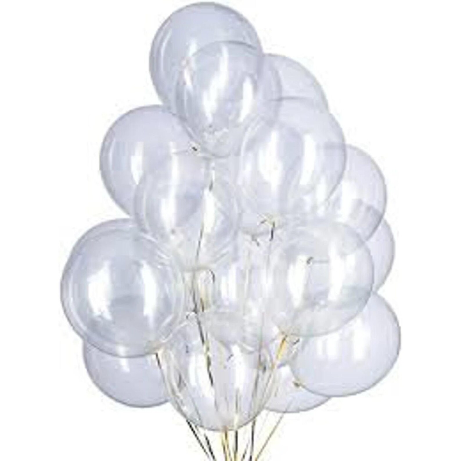 Transparent Balloons 10/25/50/100 Pks, 12 Inch Metallic Party by TAVER ...