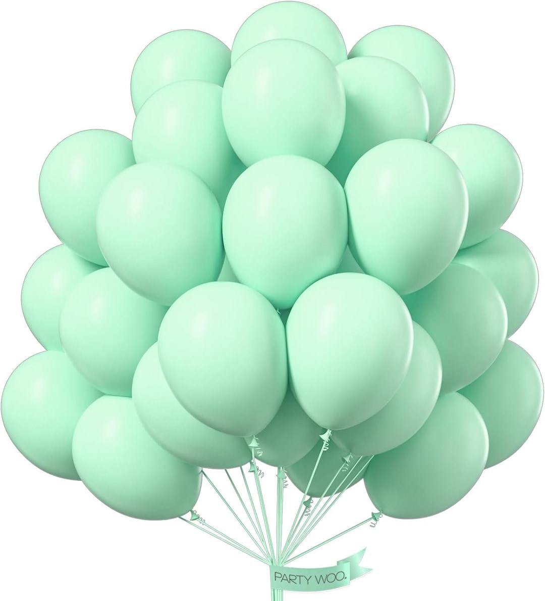 Mint Green Balloons, 12 Inch Pastel Mint for Balloon Garland Balloon ...