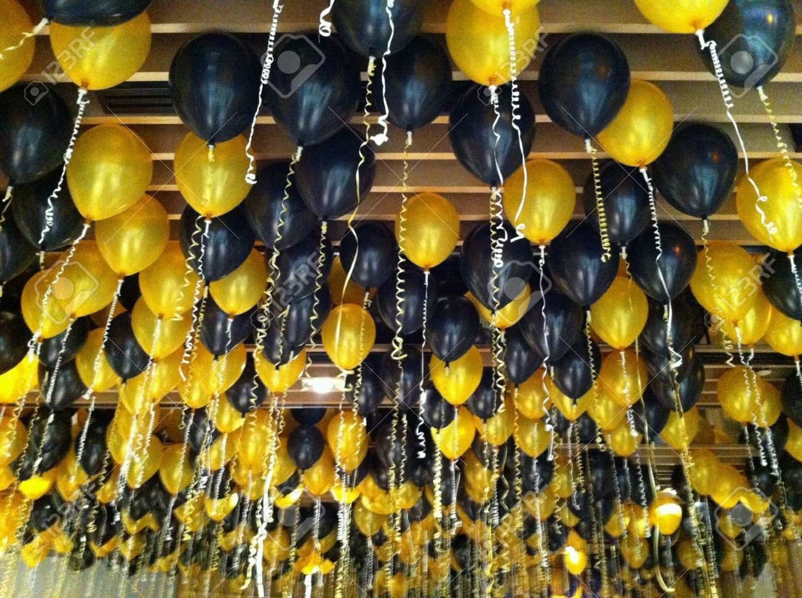 Black and Yellow Metallic Balloons 10/25/50/100 Packs 12 - Etsy