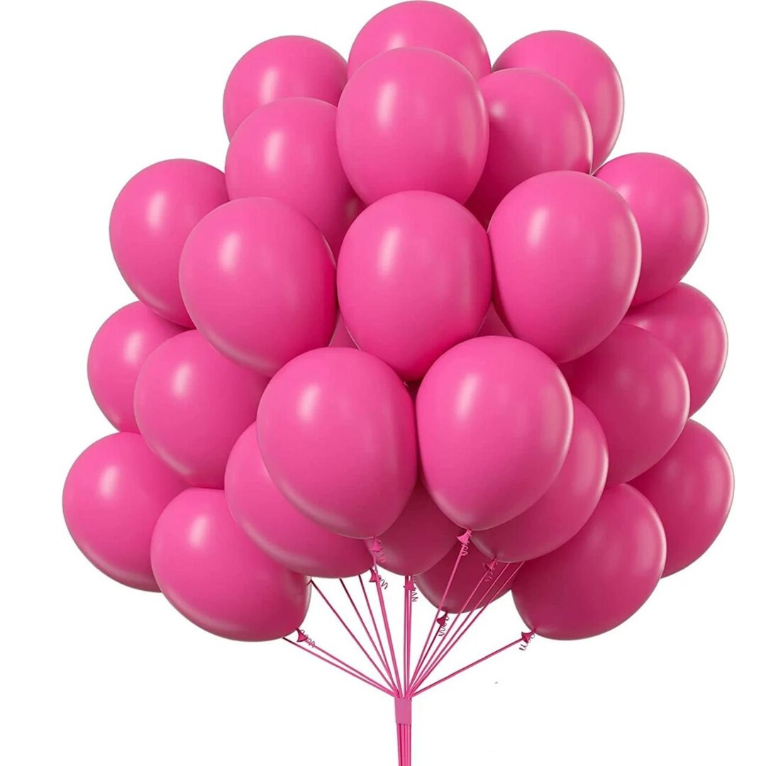 Pink Balloons 12 Inch 10/25/50/100 Pack Latex Birthday Party Decoration ...